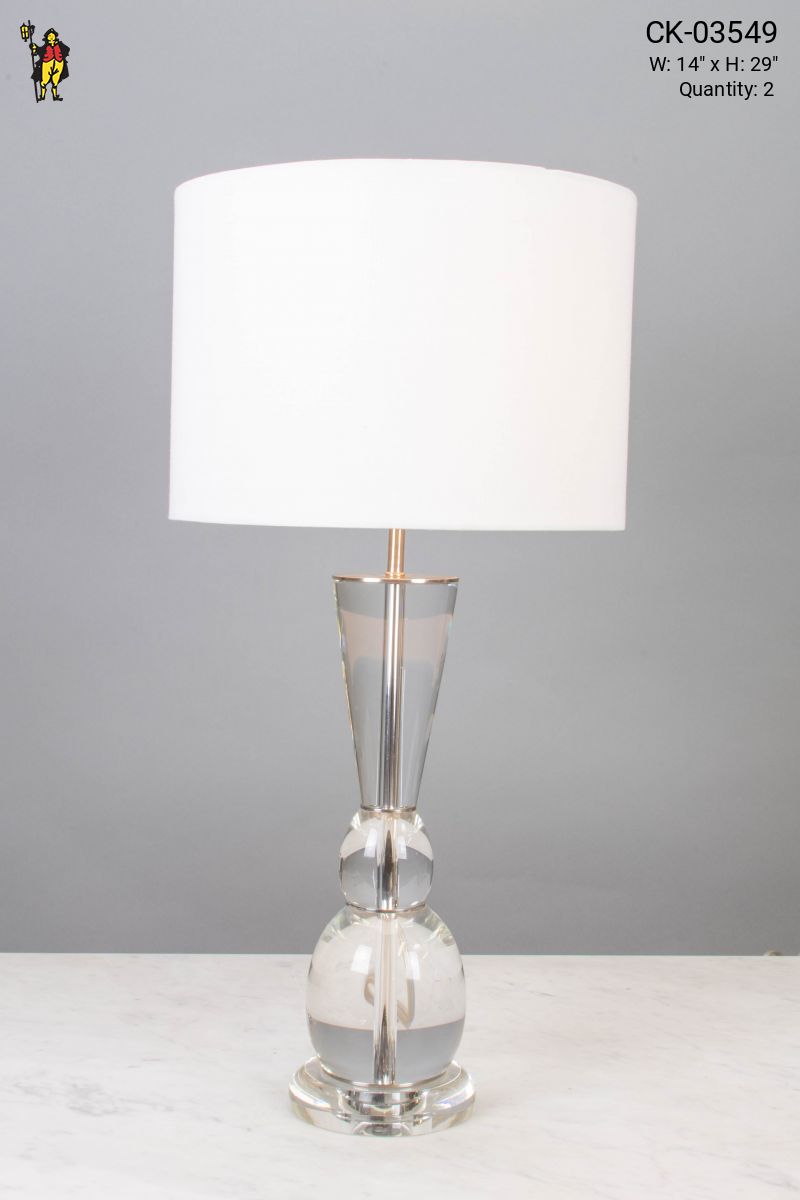 Large Glass Contemporary Table Lamp | Table Lamps | Collection | City ...