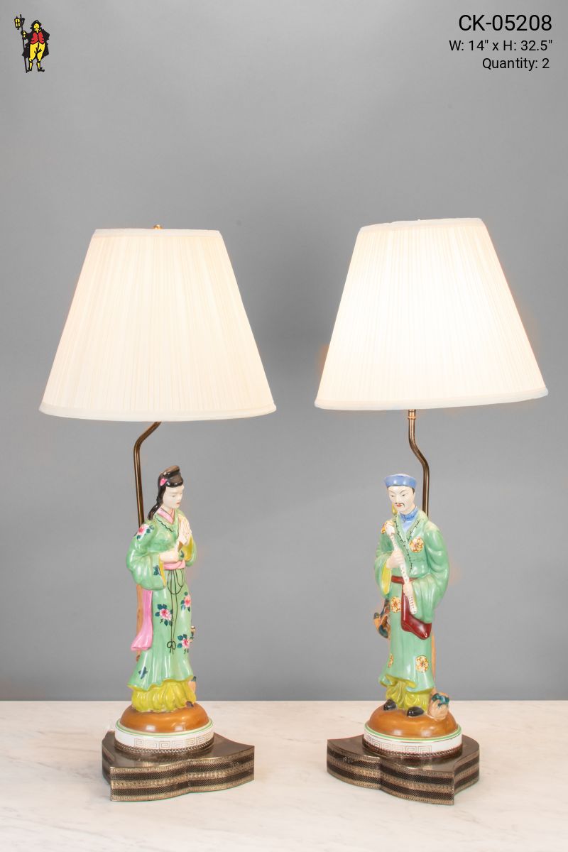 Asian Ceramic Figure Table Lamp | Table Lamps | Collection | City ...