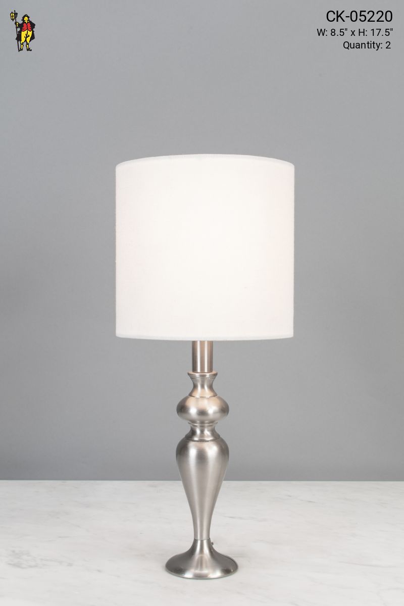 Small Modern Silver Table Lamp | Table Lamps | Collection | City ...