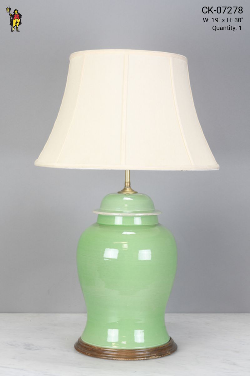 Green Oversize Ceramic Table Lamp | Table Lamps | Collection | City ...