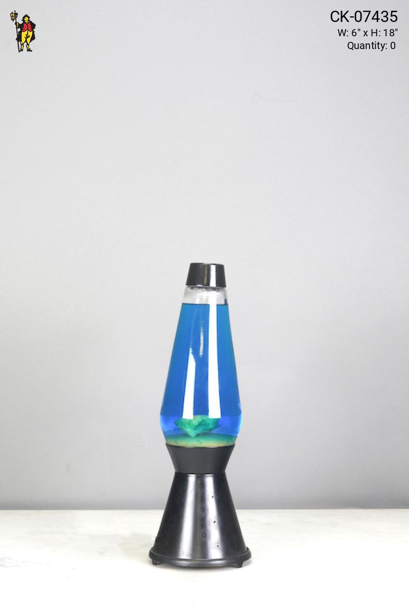 Blue Lava Lamp w/Black Base | Table Lamps | Collection | City ...
