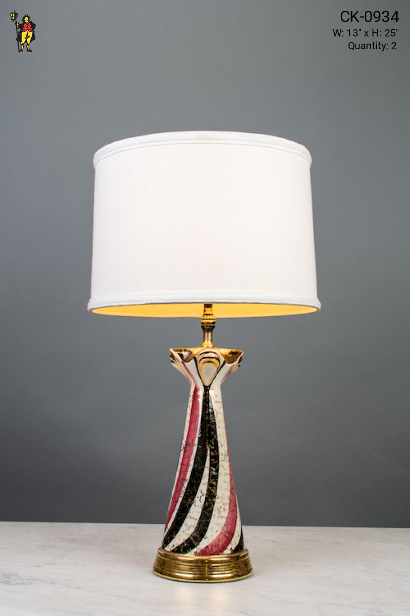 Multicolor Abstract Ceramic Table Lamp | Table Lamps | Collection ...