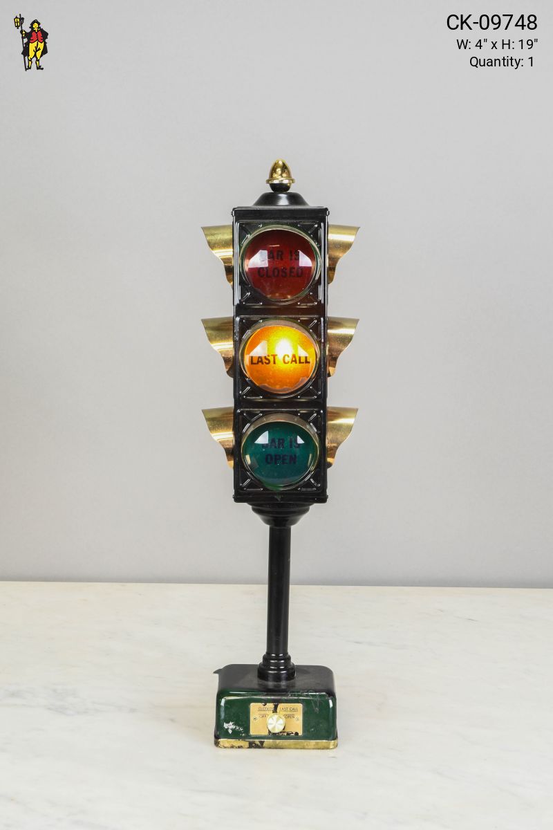 Bar Open/Last Call/Closed Traffic Light Table Lamp | Table Lamps ...