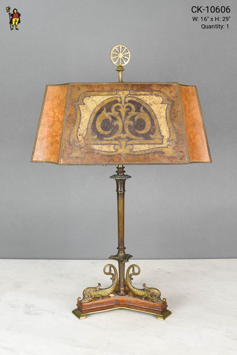 Mica Shaded Brass Koi Fish Table Lamp | Table Lamps | Collection | City ...