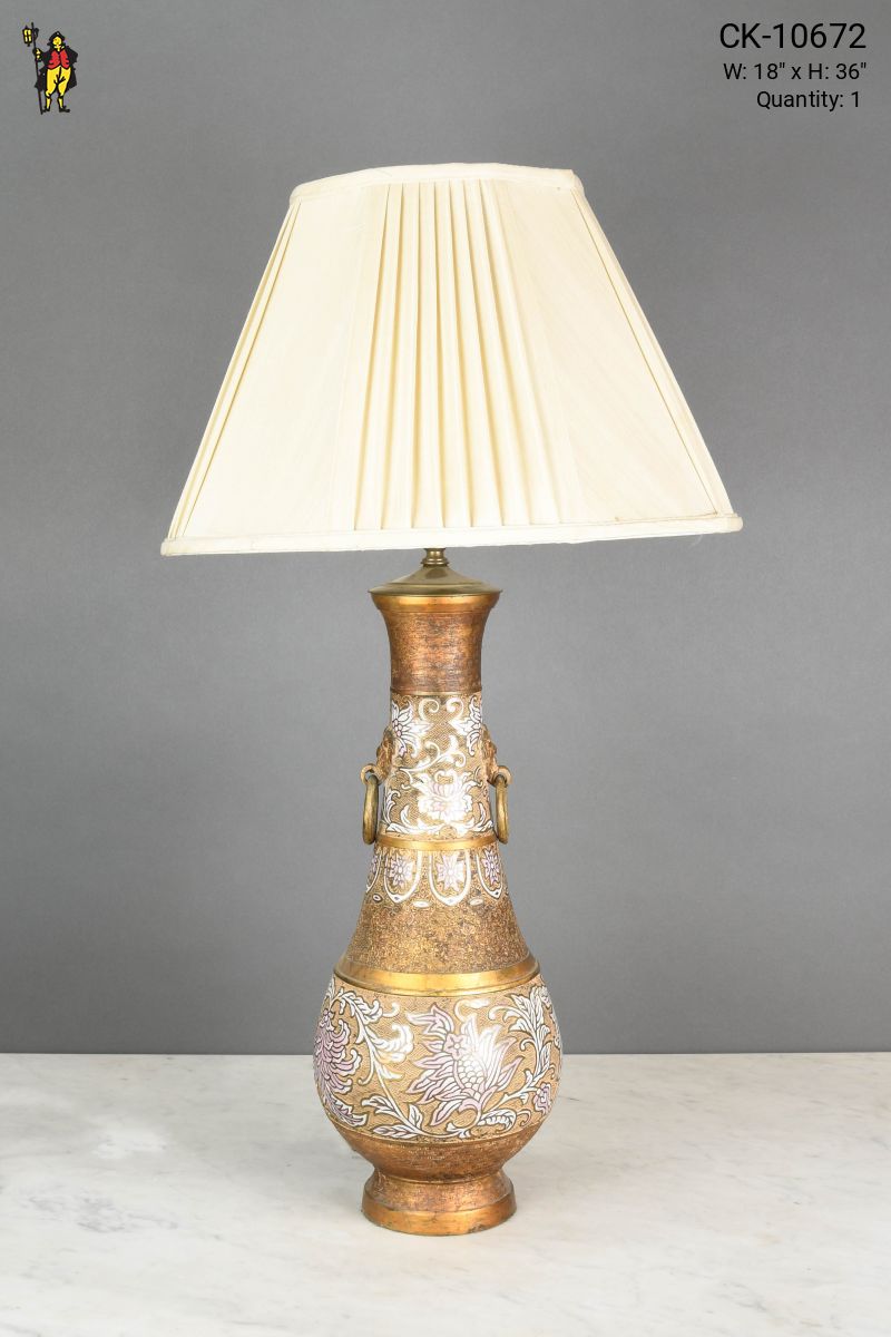 Painted Multicolor Oversize Table Lamp | Table Lamps | Collection ...