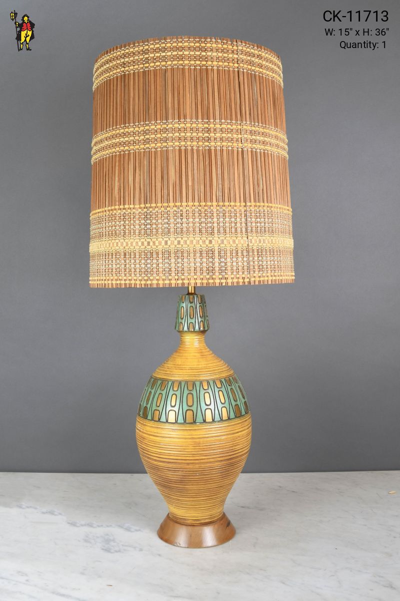 Bamboo Shaded Oversize Table Lamp | Table Lamps | Collection | City ...
