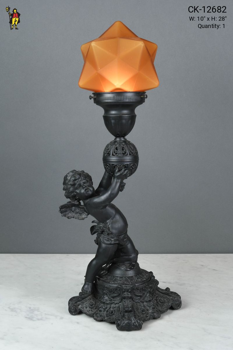 Bronze Figure Torch Style Table Lamp | Table Lamps | Collection | City ...
