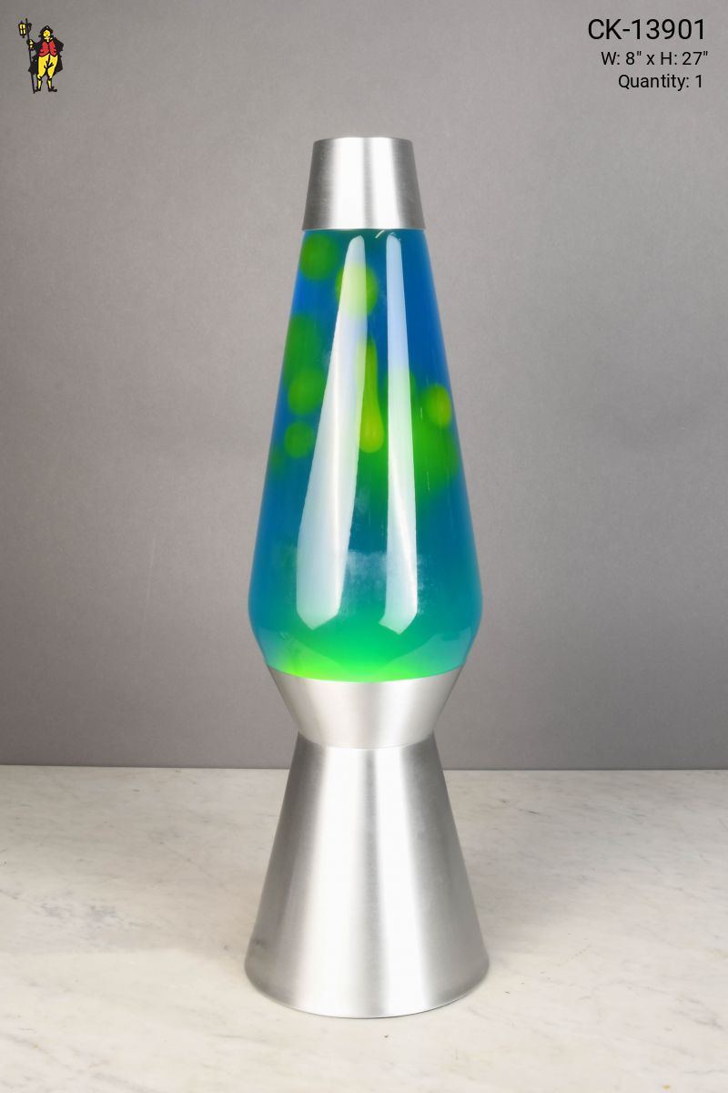 Oversize Nickel Finished Lava Lamp | Table Lamps | Collection | City ...