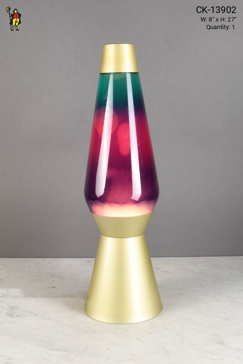 Oversize Gold Finished Lava Lamp | Table Lamps | Collection | City ...