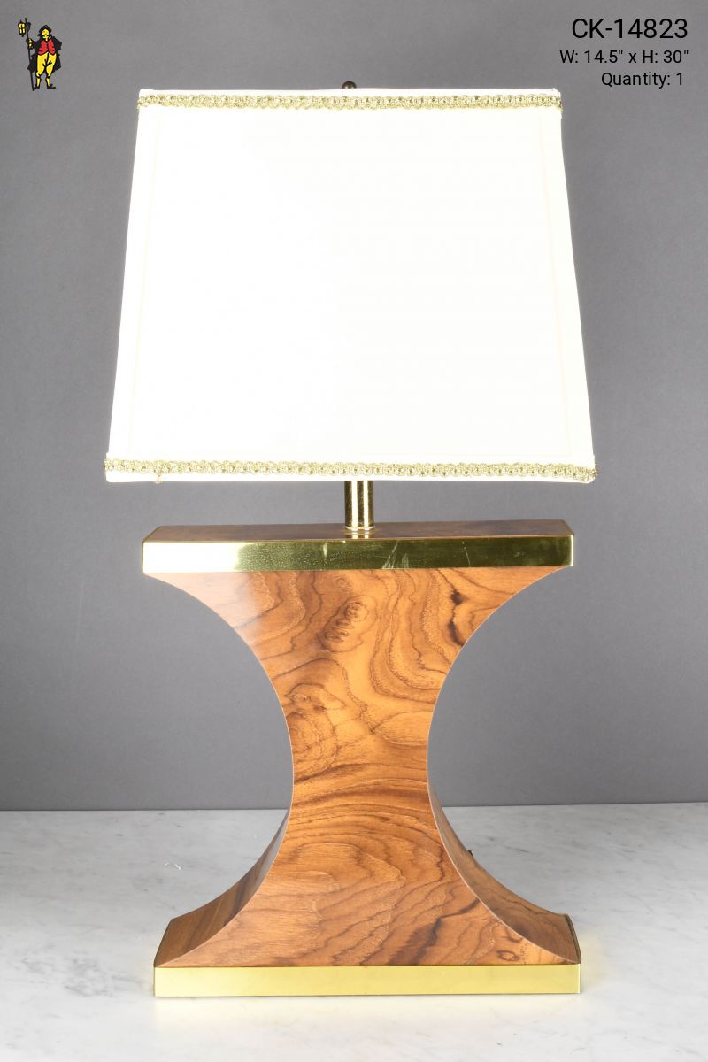 Wood & Brass Oversize Table Lamp | Table Lamps | Collection | City ...