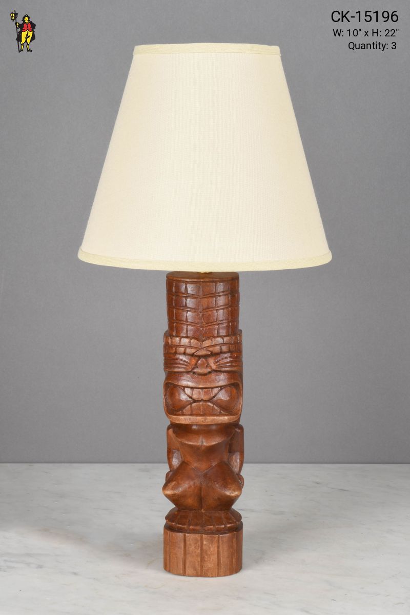 Wooden "Tiki" Table Lamp - Tiki Collection | Table Lamps | Collection ...
