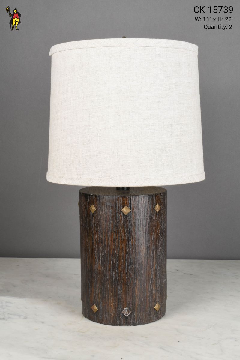 Wooden Round Table Lamp | Table Lamps | Collection | City Knickerbocker ...