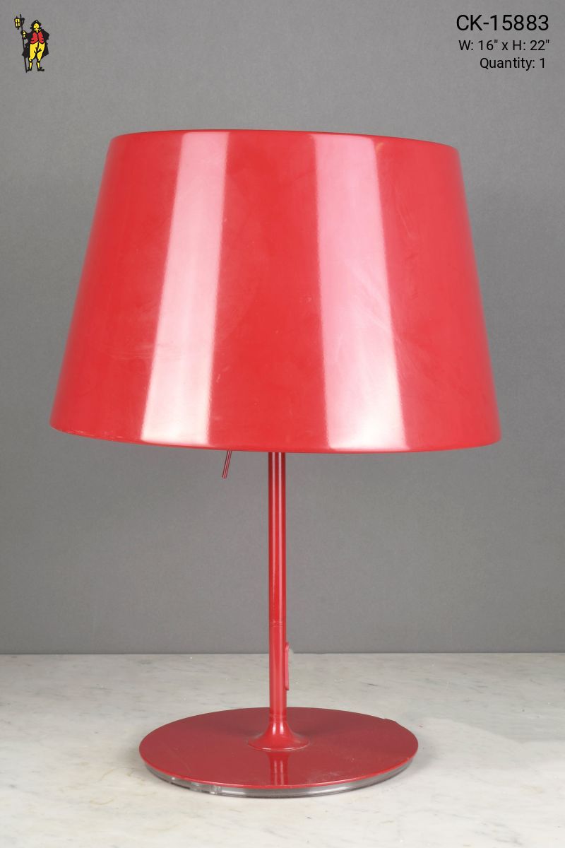 Red Metal Shaded Table Lamp | Table Lamps | Collection | City ...