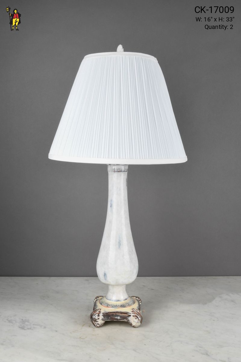 White Footed Traditional Table Lamp | Table Lamps | Collection | City ...