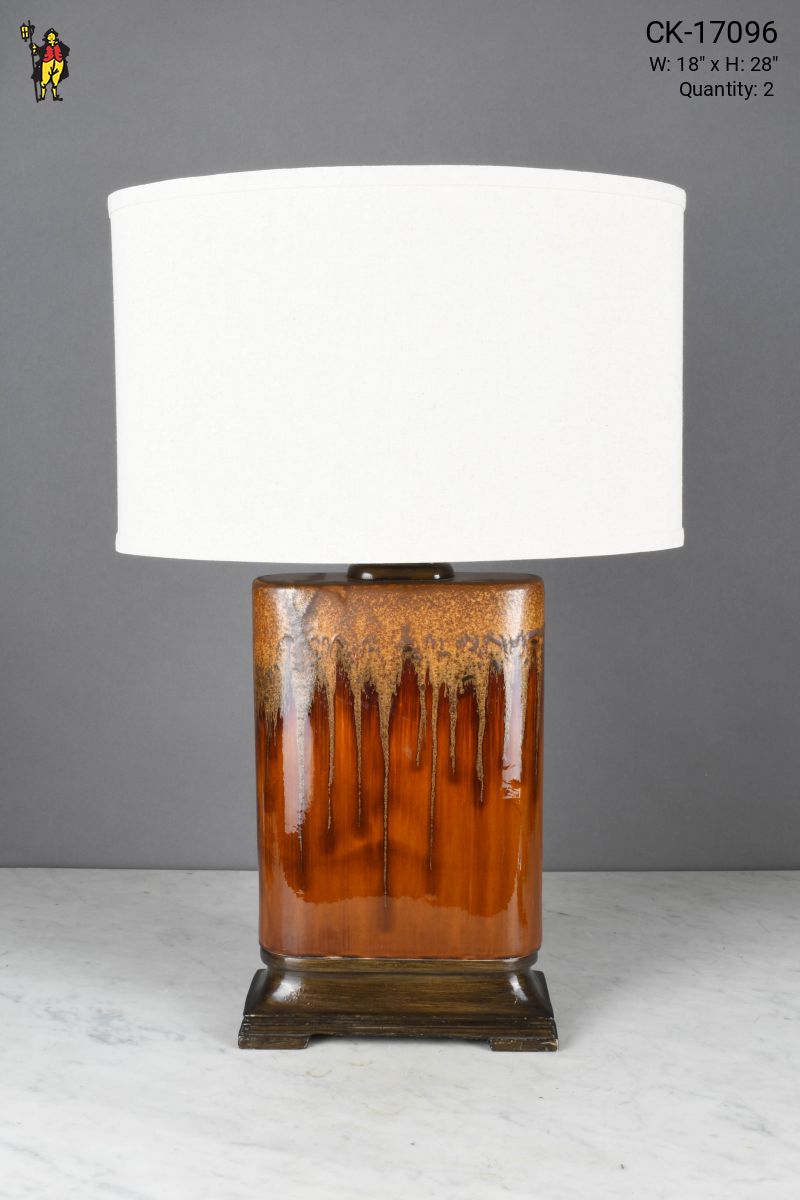 Orange Abstract Ceramic Table Lamp | Table Lamps | Collection | City ...