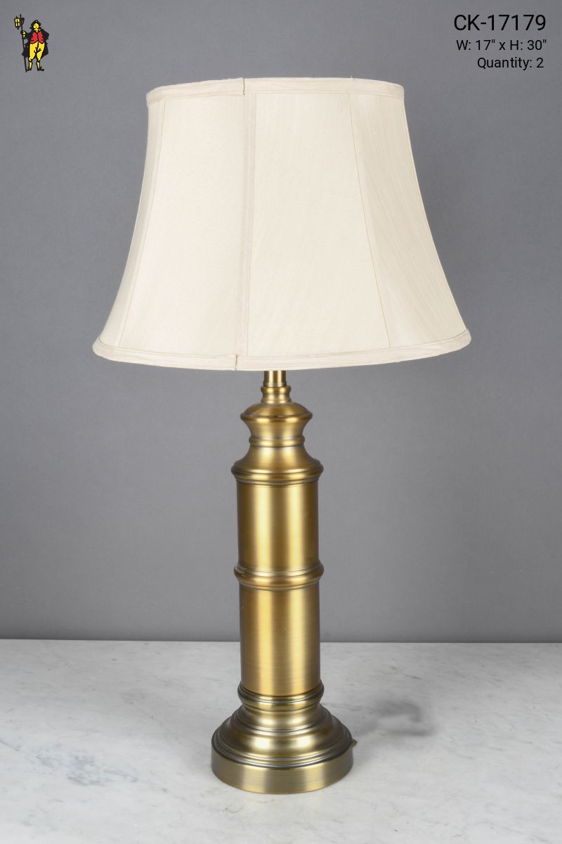 Antique Brushed Brass Traditional Table Lamp | Table Lamps | Collection ...