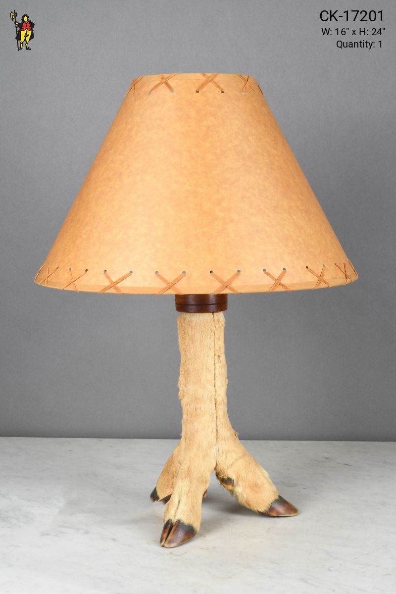 Animal Skin Three Footed Table Lamp | Table Lamps | Collection | City ...