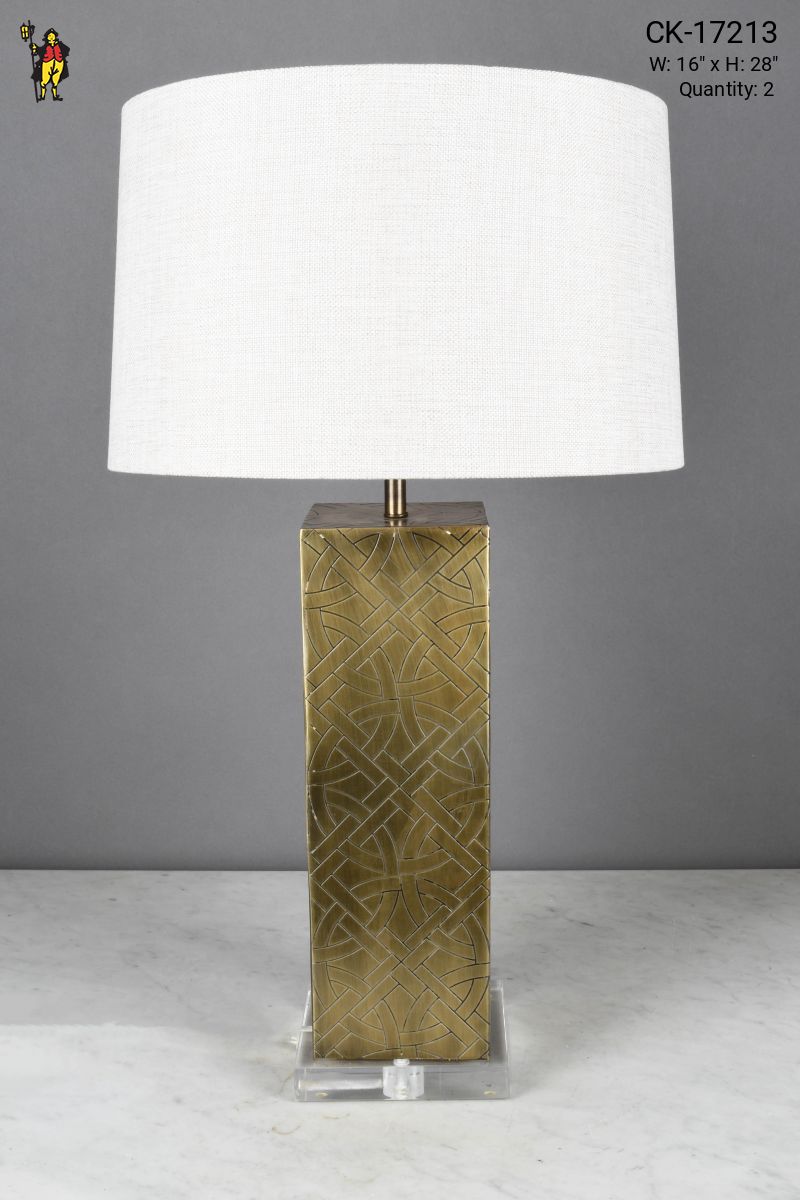 Brass Geometric Table Lamp | Table Lamps | Collection | City ...