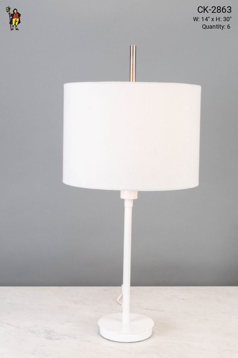 White Pole Table Lamp | Table Lamps | Collection | City Knickerbocker ...