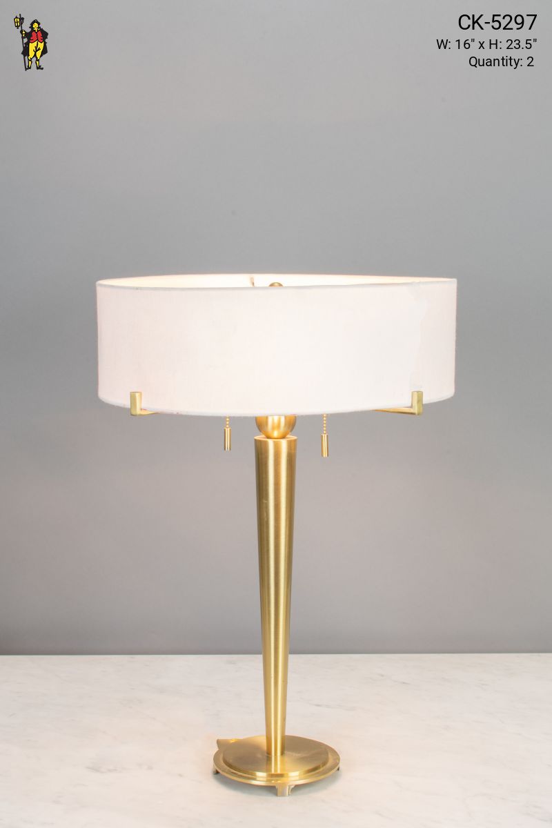 Contemporary Polished Brass Table Lamp | Table Lamps | Collection ...