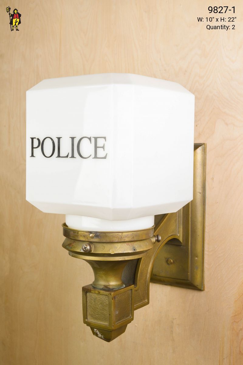"Police" Brass Wall Sconce | Wall Lights | Collection | City ...