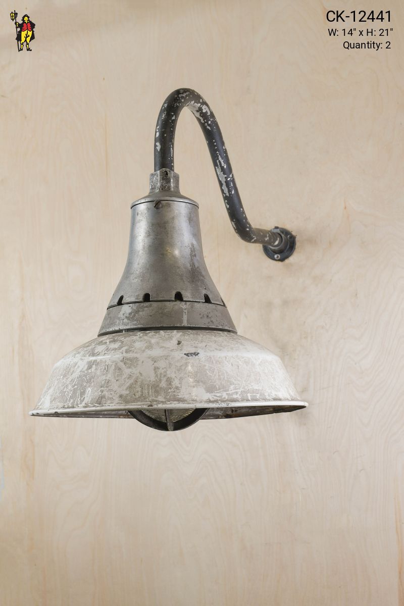 Industrial Curved Arm Down Light | Wall Lights | Collection | City ...