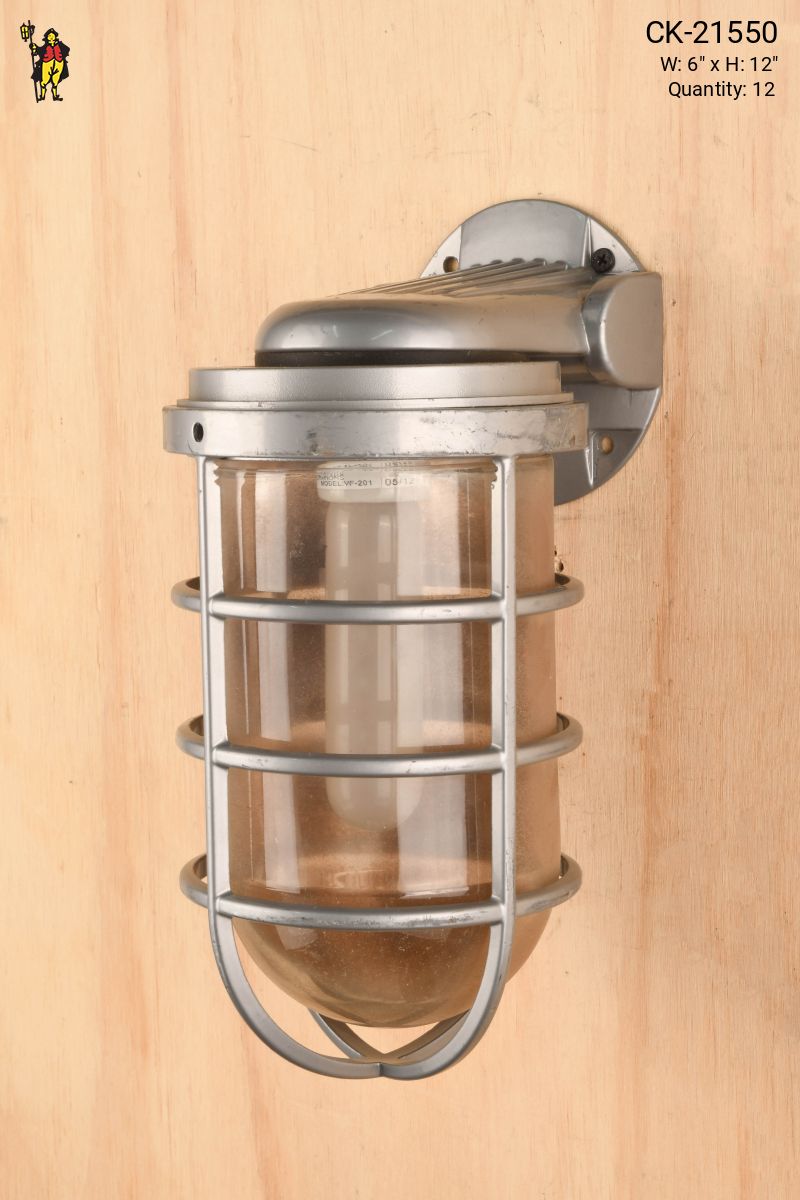 Metal Oversized Caged Vapor Proof Wall Light | Wall Lights | Collection ...