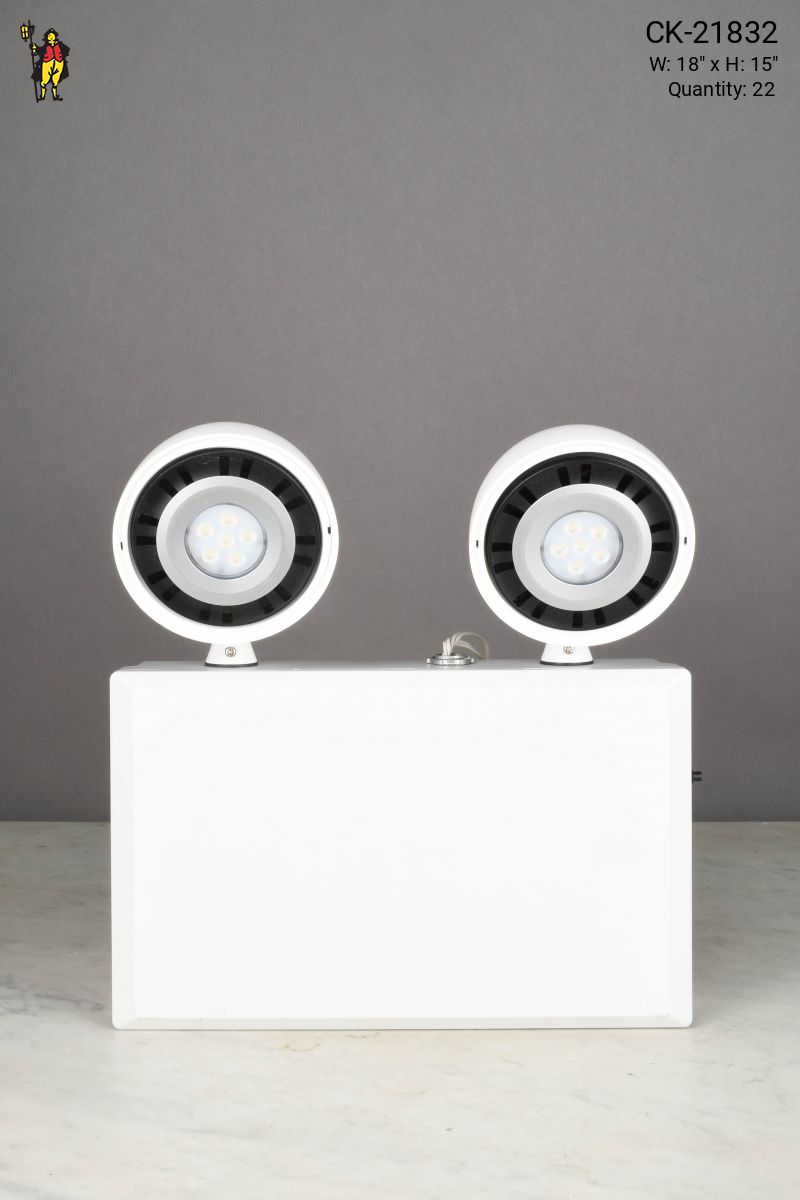 White Two LED Light Blank Sign | Hanging Fixtures | Collection | City ...