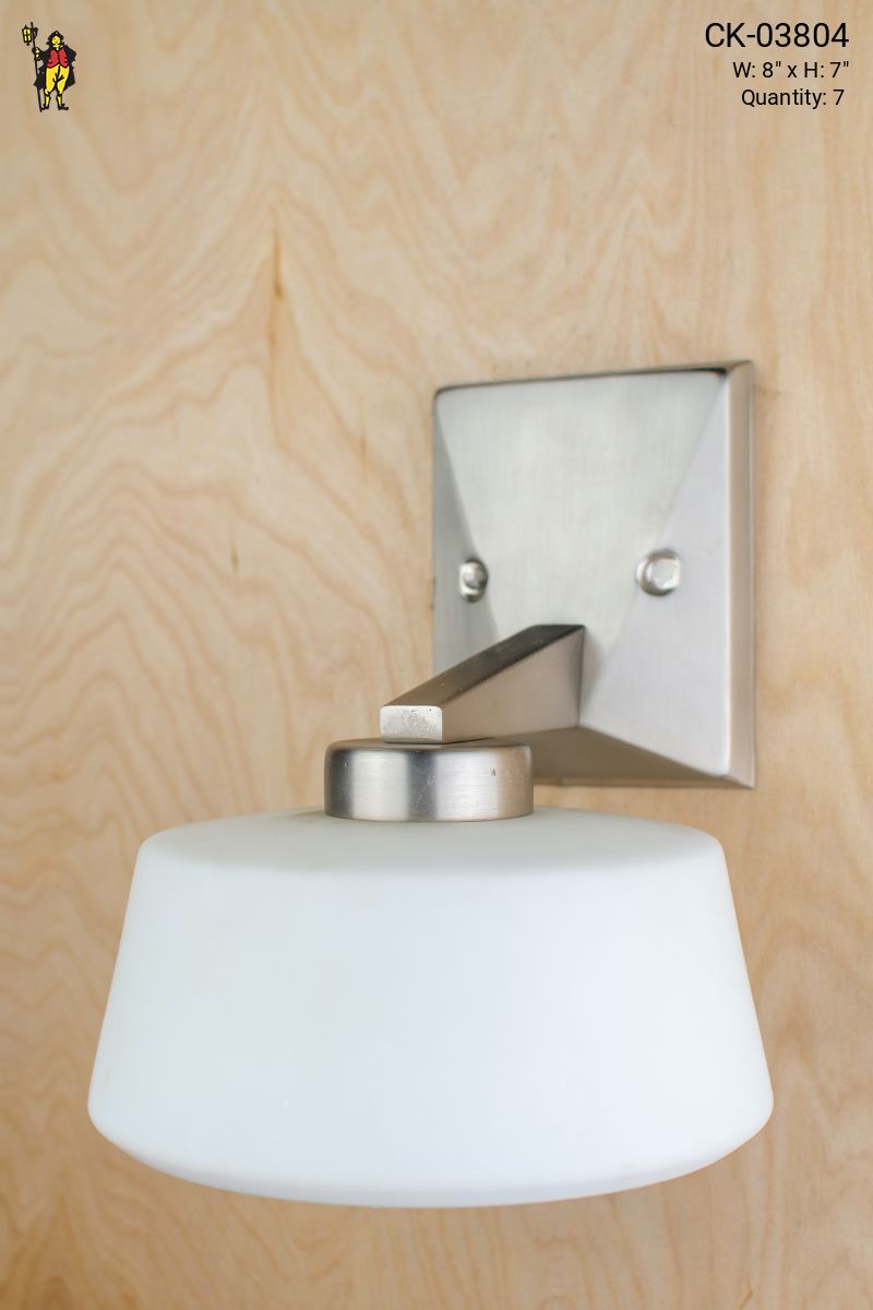 Straight Arm Contemporary Wall Sconce w/Globe Shade | Wall Lights ...