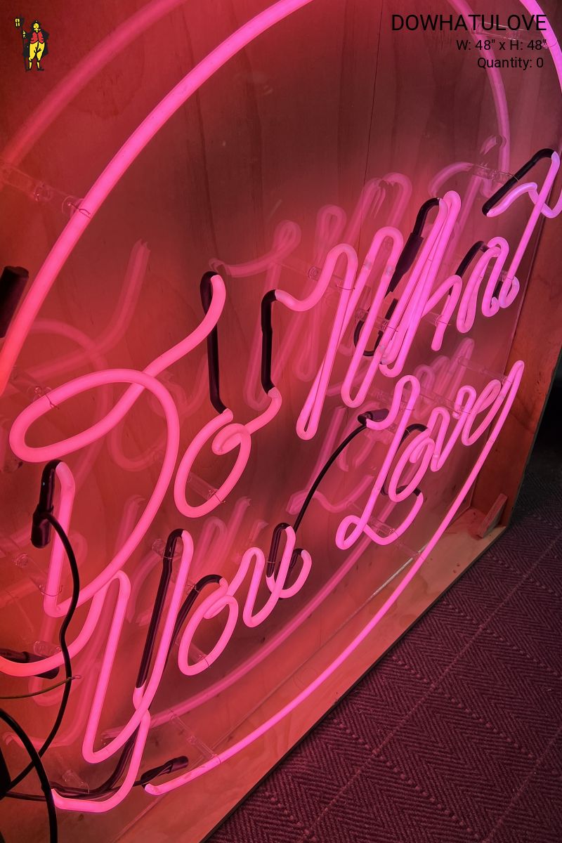 "Do What You Love" Pink Neon Sign | Wall Lights | Collection | City ...