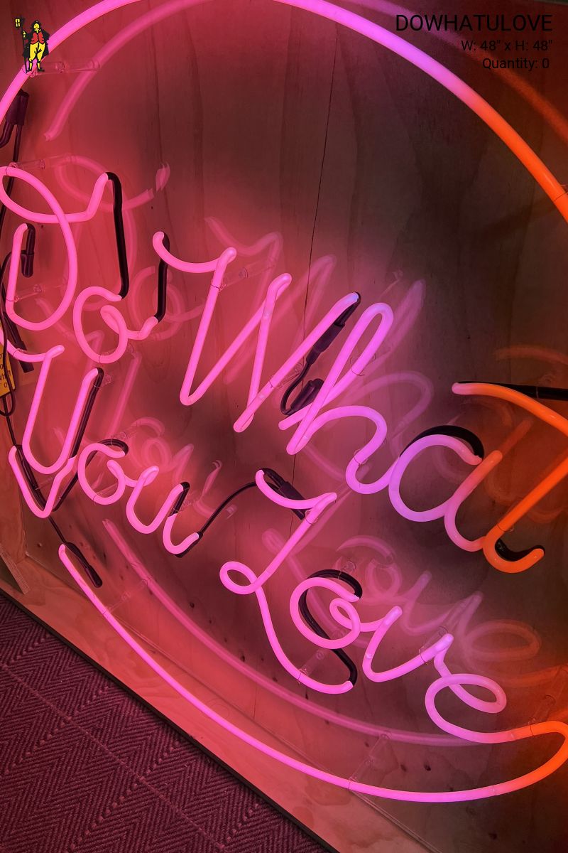 "Do What You Love" Pink Neon Sign | Wall Lights | Collection | City ...