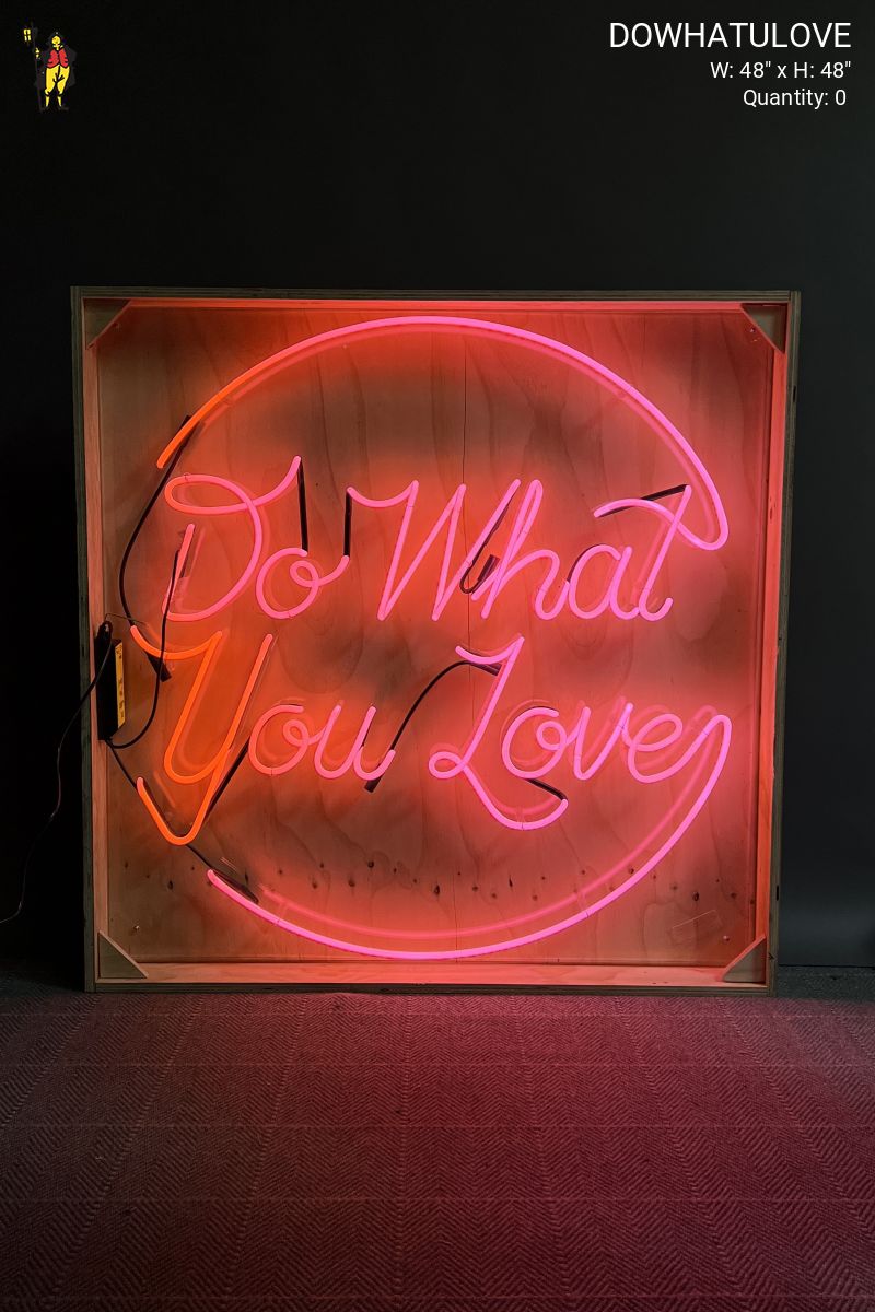 "Do What You Love" Pink Neon Sign | Wall Lights | Collection | City ...
